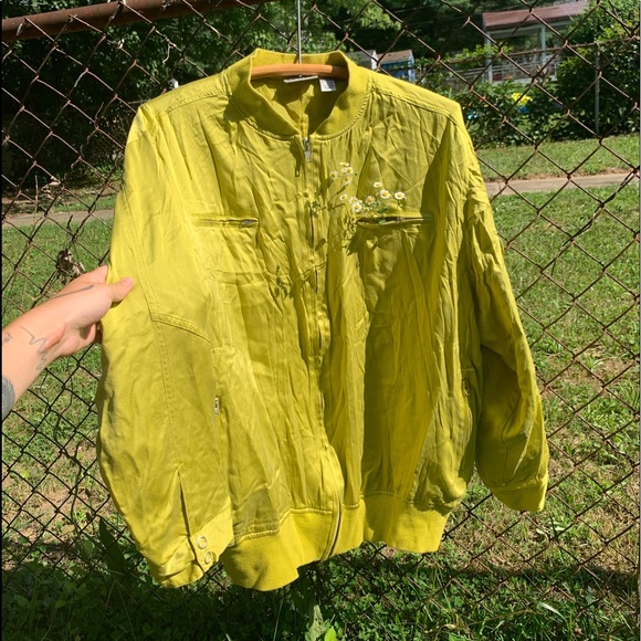 Jackets & Coats | Vintage Chicos Design Green Flashy Jacket | Poshmark